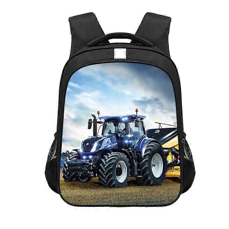 Play with Farm Tractor Print Backpack Teenager Boys Girls School Bags ...