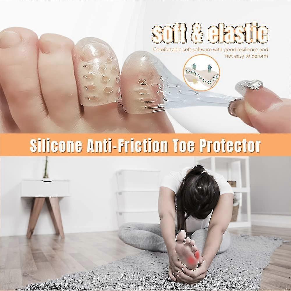 Silicone Anti-friction Toe Protector, Gel Toe Protectors Breathable Toe ...