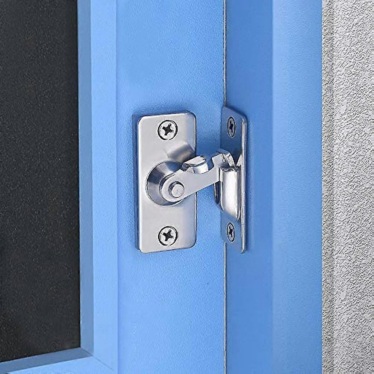 2 Pairs Door Hasp Latch Small 90 Degree Right Angle Buckle Hook Lock ...