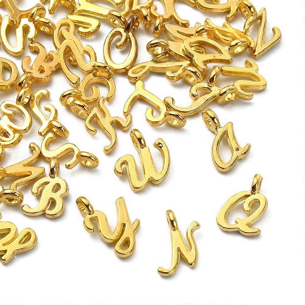 2 Set 26 A-Z Initial Letter Alloy Pendant Alphabet Charm DIY Jewellery ...