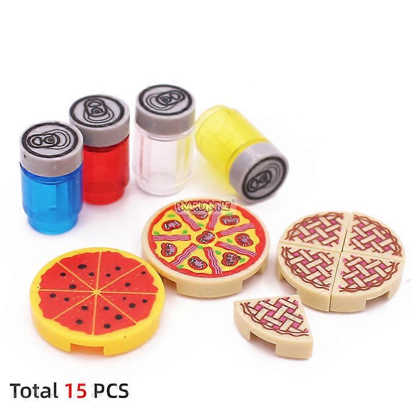 Marumine Mini Food Toys Building Blocks Hamburger Pizza Fries Cake ...