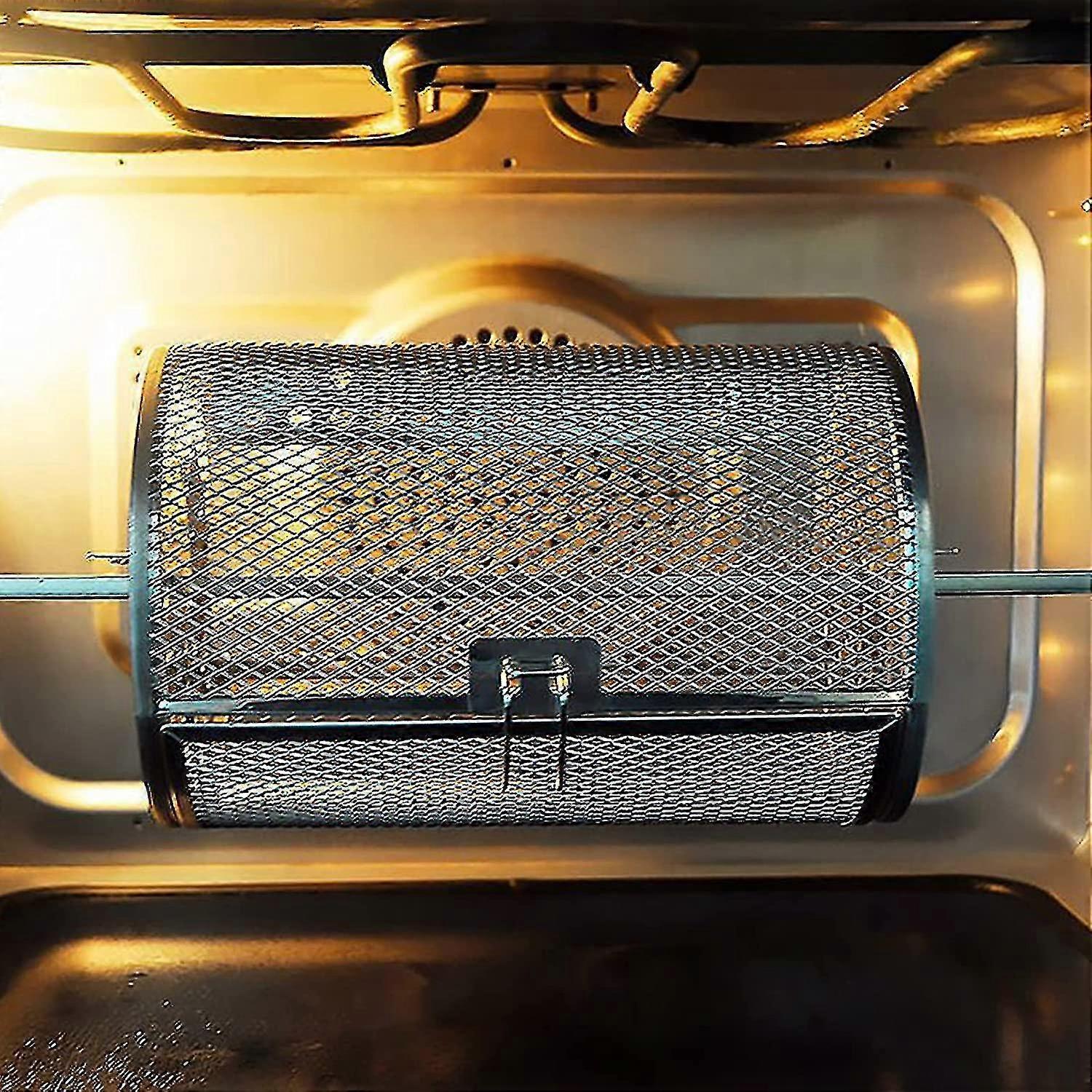 Rotisserie Basket, Stainless Steel Grill Roaster Drum, Oven Basket Air ...