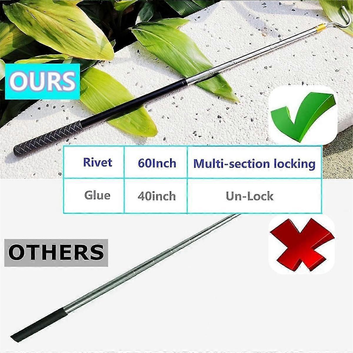 61inch Snake Hook Reptile Catcher Stick Pole,Snake Handling Tool Kit ...