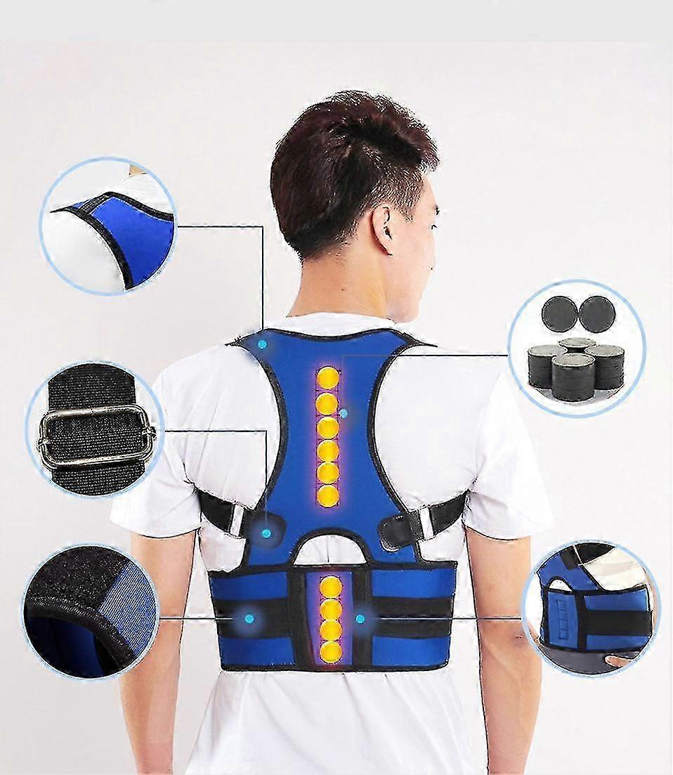 Orthopedic Back Brace with Magnetic Therapy, Posture Corrector Lumbar ...