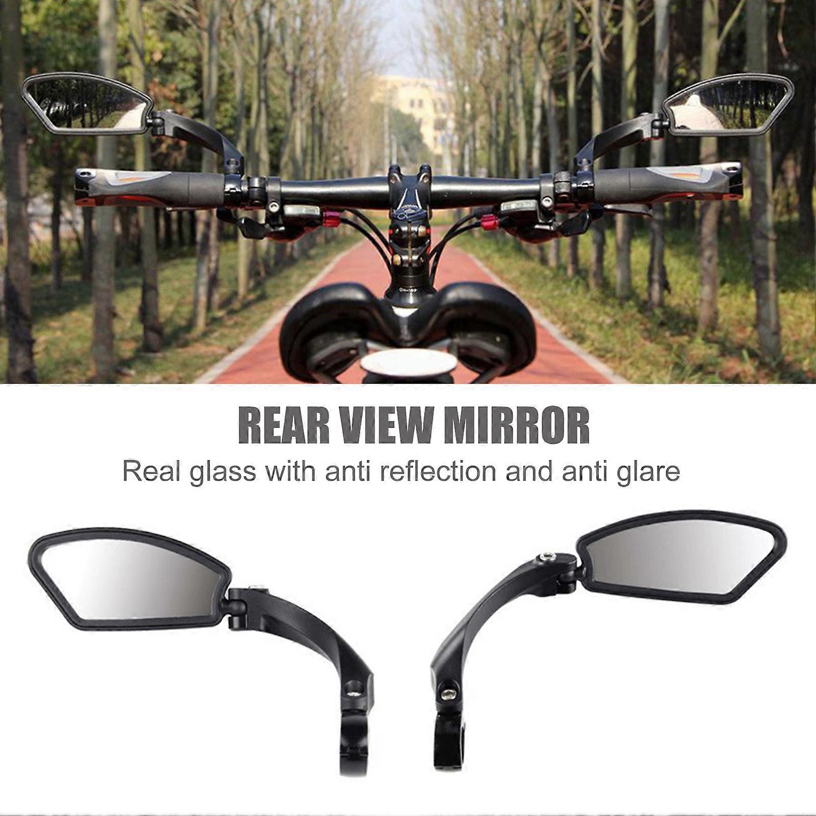Bike Adjustable Convex Rearview Handlebar Bike Motorcycle Mirror 360 ...