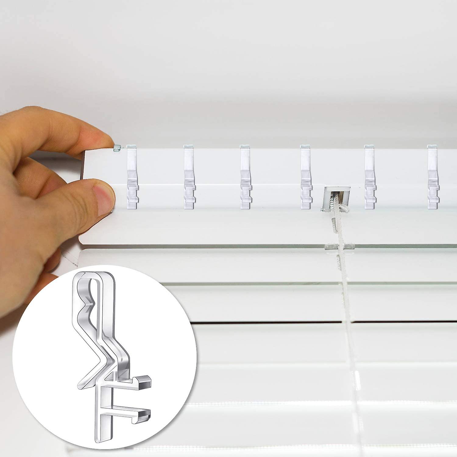 Hidden Valance Clips Clear Plastic Valance Clips For Horizontal Blind ...