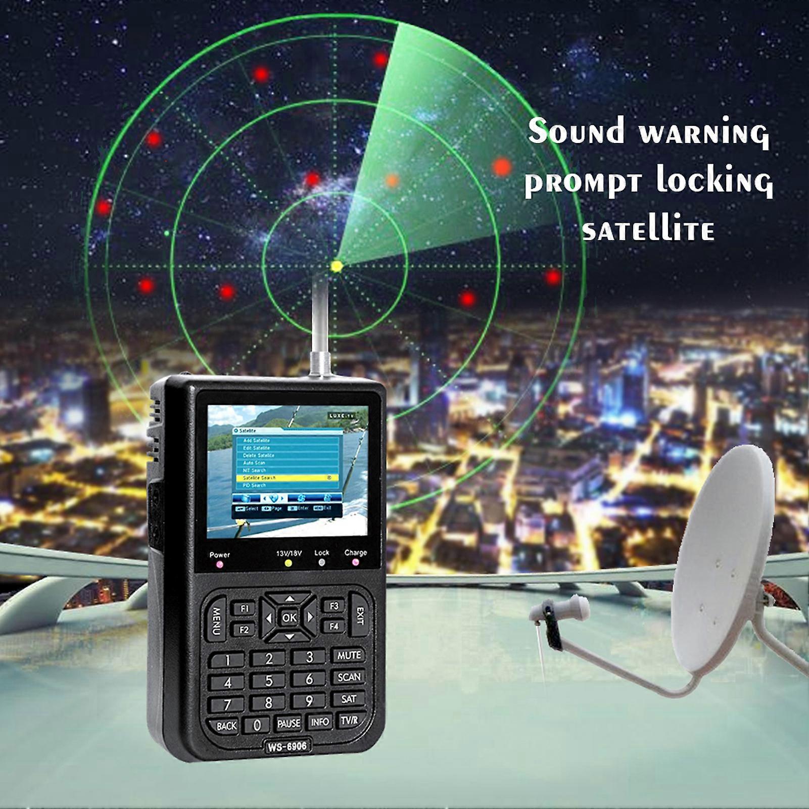 SATLINK WS6906 3.5in LCD Display Data Digital Satellite Signal Finder ...