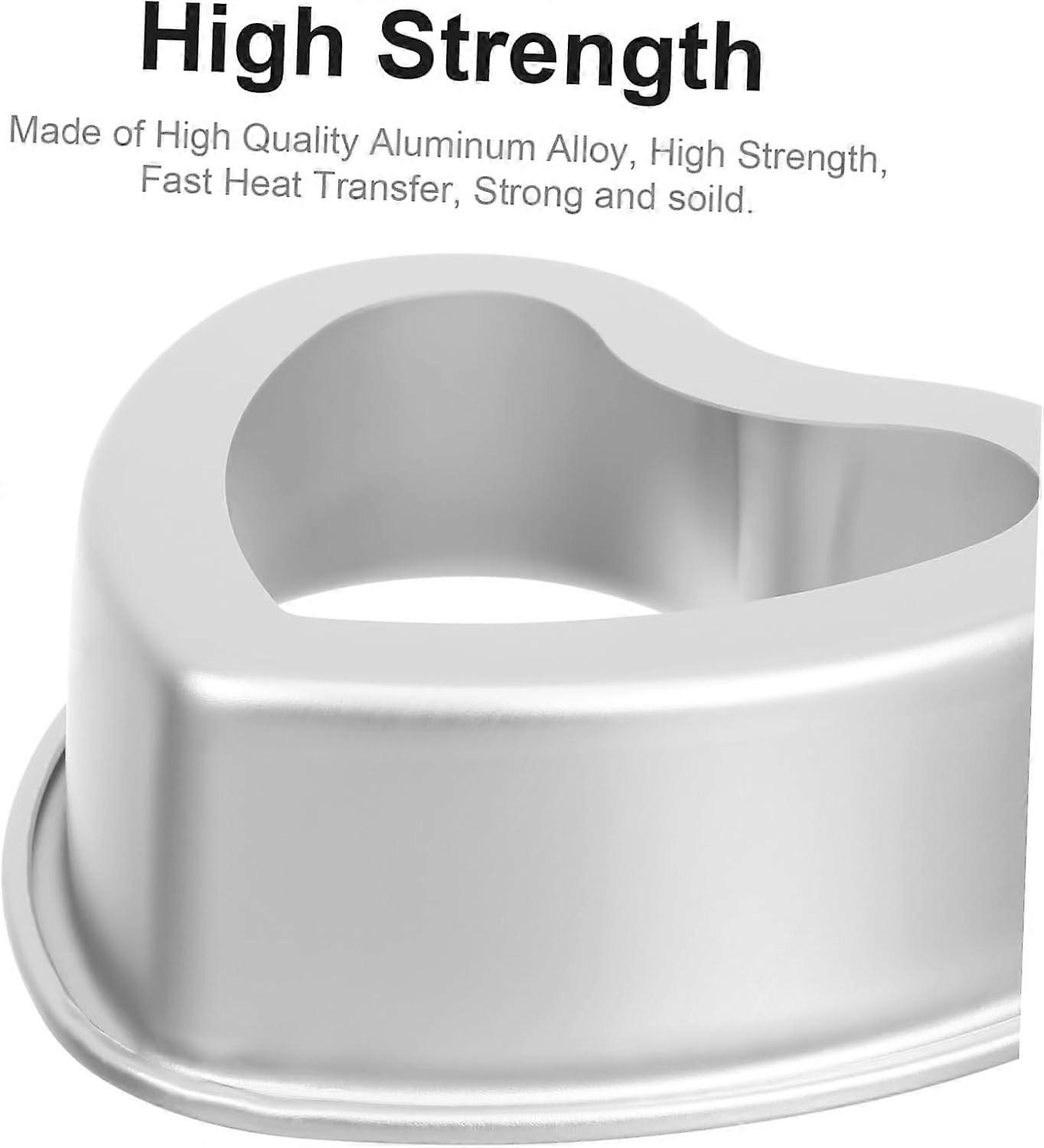 Heart Shaped Removable Bottom Anodized Aluminum Cake Pan Tin Baking ...