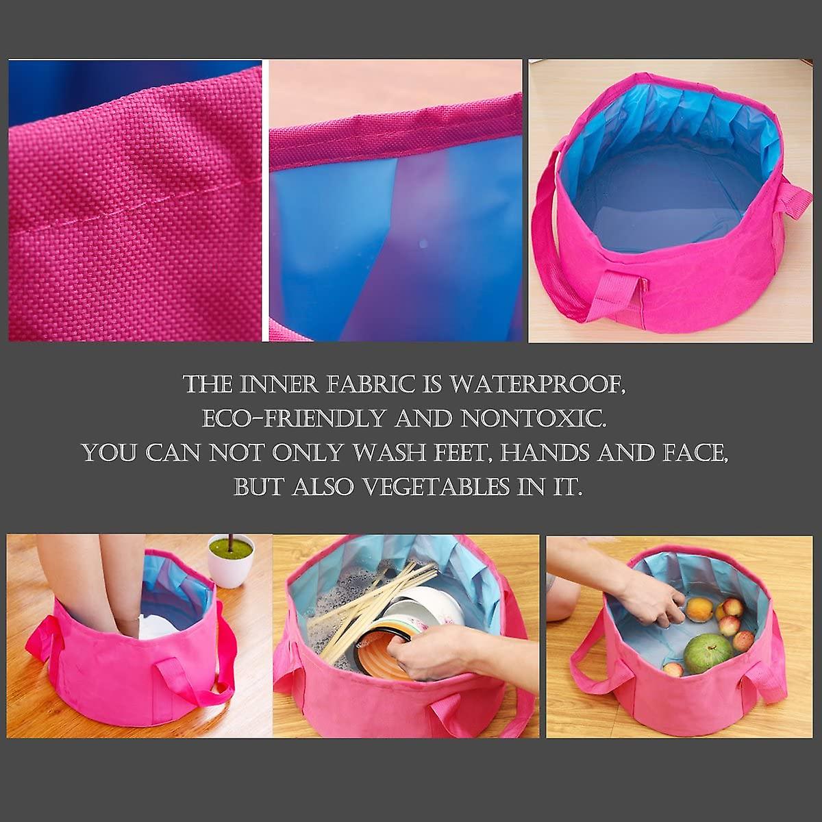 Collapsible Water Bucket Camp Bucket, Ultralight Folding Wash Basin ...