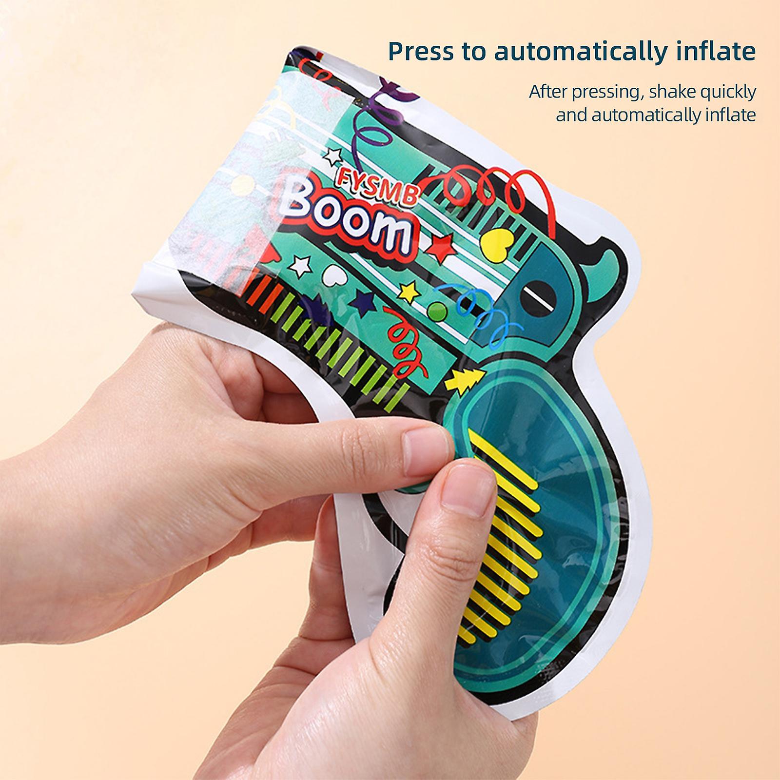 40pcs Self-Inflating Confetti Gun Party Toys, Inflatable Fireworks Gun ...