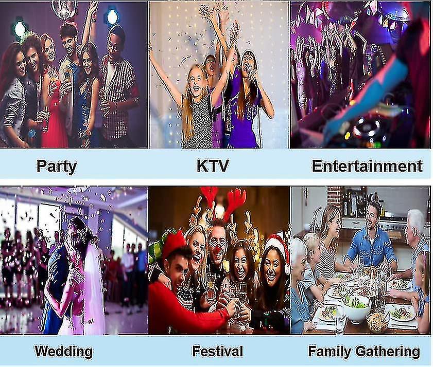 2 Pcs Colorful Rotating Magic Ball Light, Party Lights Disco Ball With ...