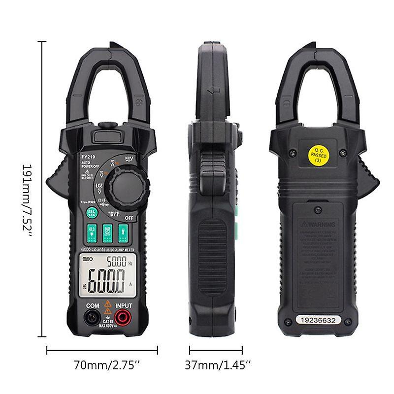 High precision clamp meter multimeter dual display digital ammeter ac ...