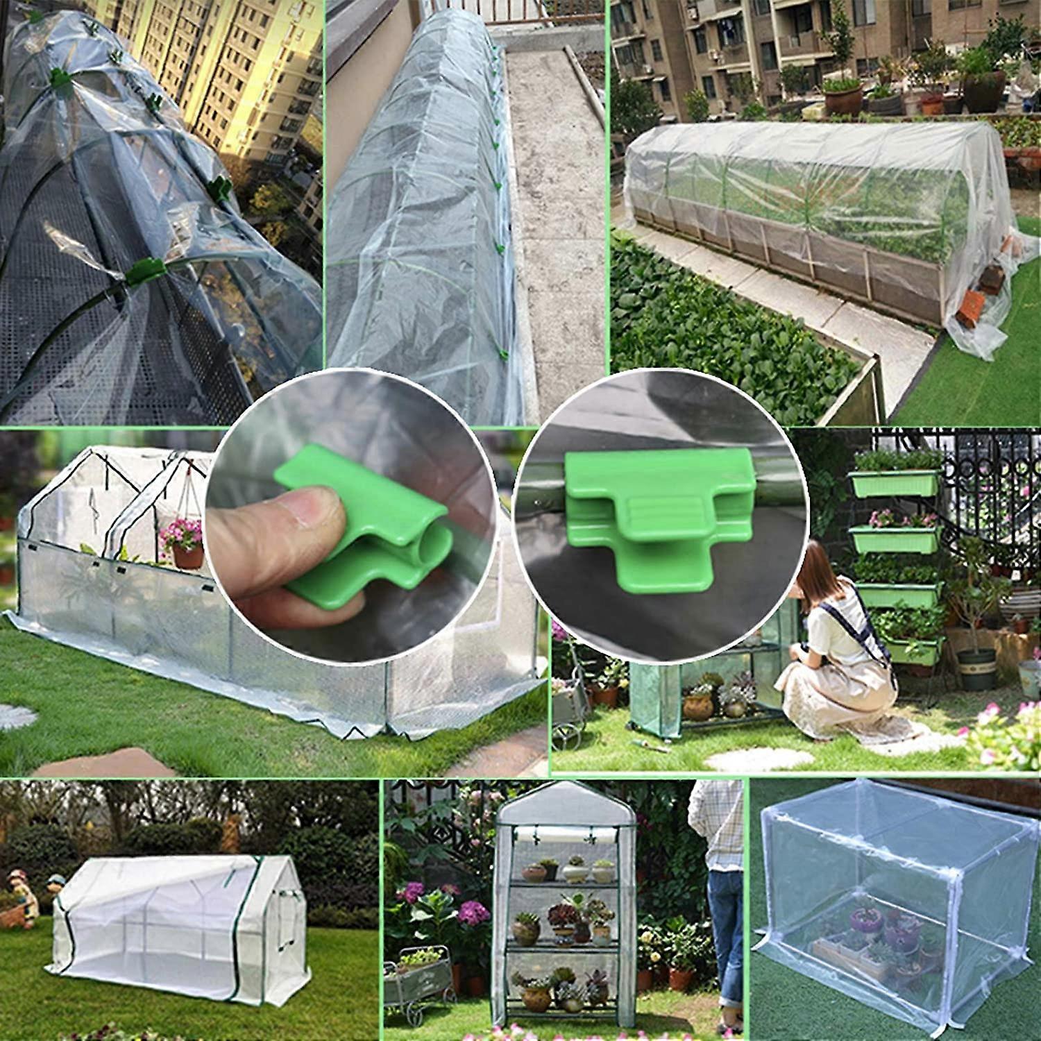 Gardening Barn Greenhouse Flower Home Warm Arch Elbow Membrane Buckle ...