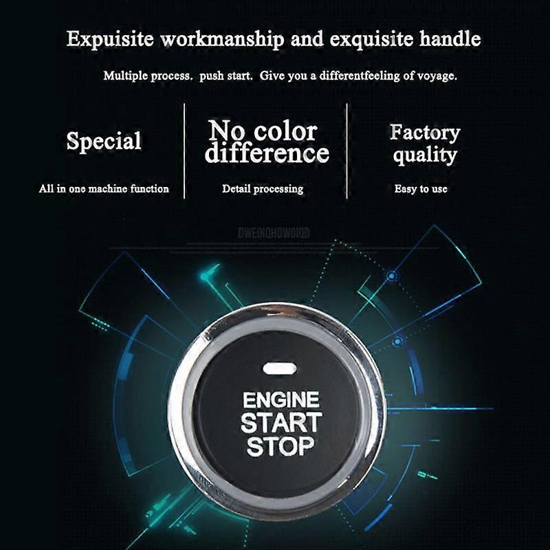 12V Push Car Key Systems Key blade One-button Start System Remote ...