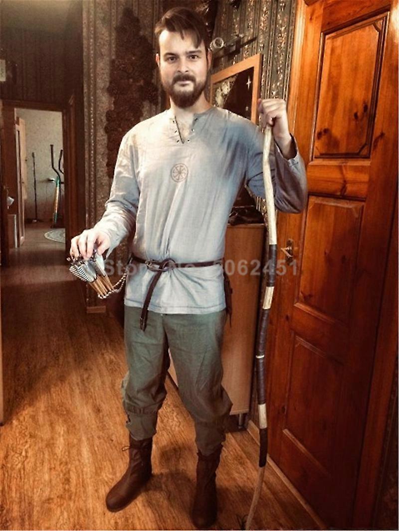 Medieval Men Women Stage Knight Prince Leather Boots Carnival Elf ...