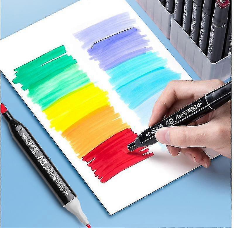 Drawing Set - Alcohol Felt Pen Markers - 30/40/60/80 Colors - Dual ...