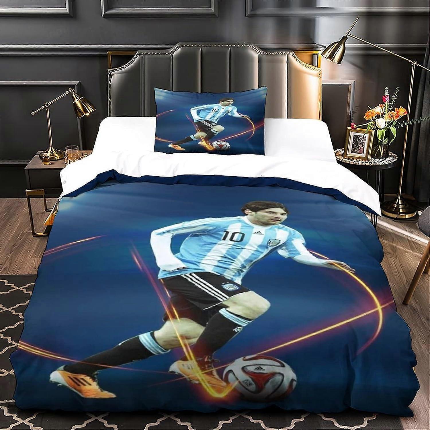 Messi Duvet Covers World Cup Champion Duvet Cover Set, Zipper Closure ...