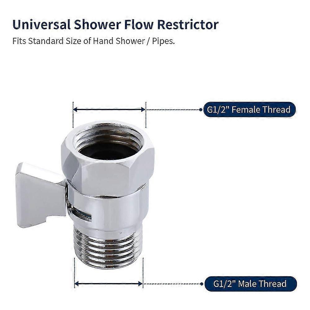 Water Flow Control Shut Off Valve, Brass Adjustable Water Pressure ...