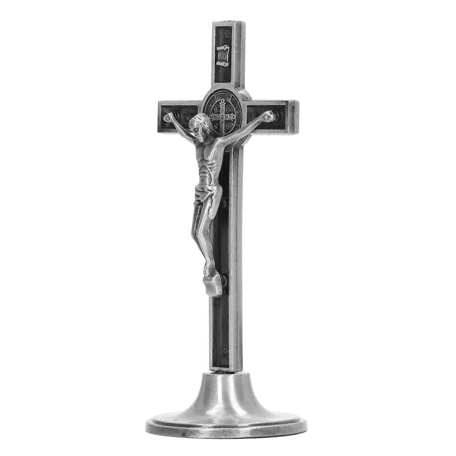 Catholic Cross Hand Made Zinc Alloy Metal Vertical Catholic Crucifix ...