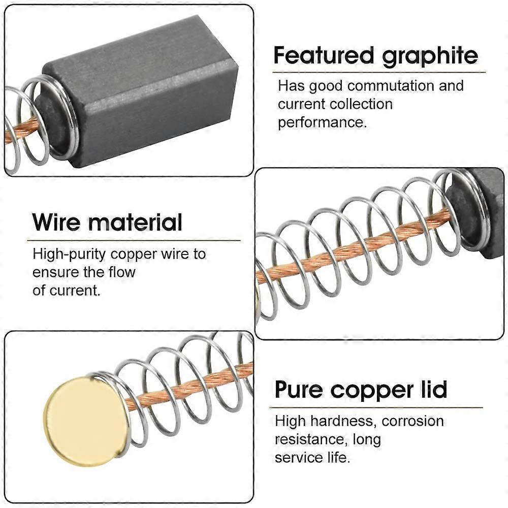 20 Pieces Electric Motor Carbon Brush Universal Carbon Brushes Drill ...