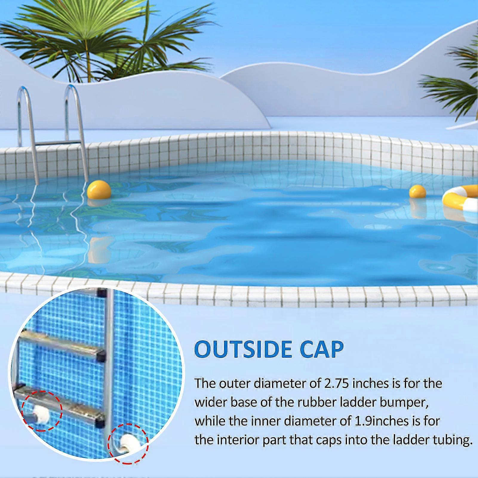 2-Pack Outside Pool Ladder Bumpers for Inground Pool ,Pool Ladder ...
