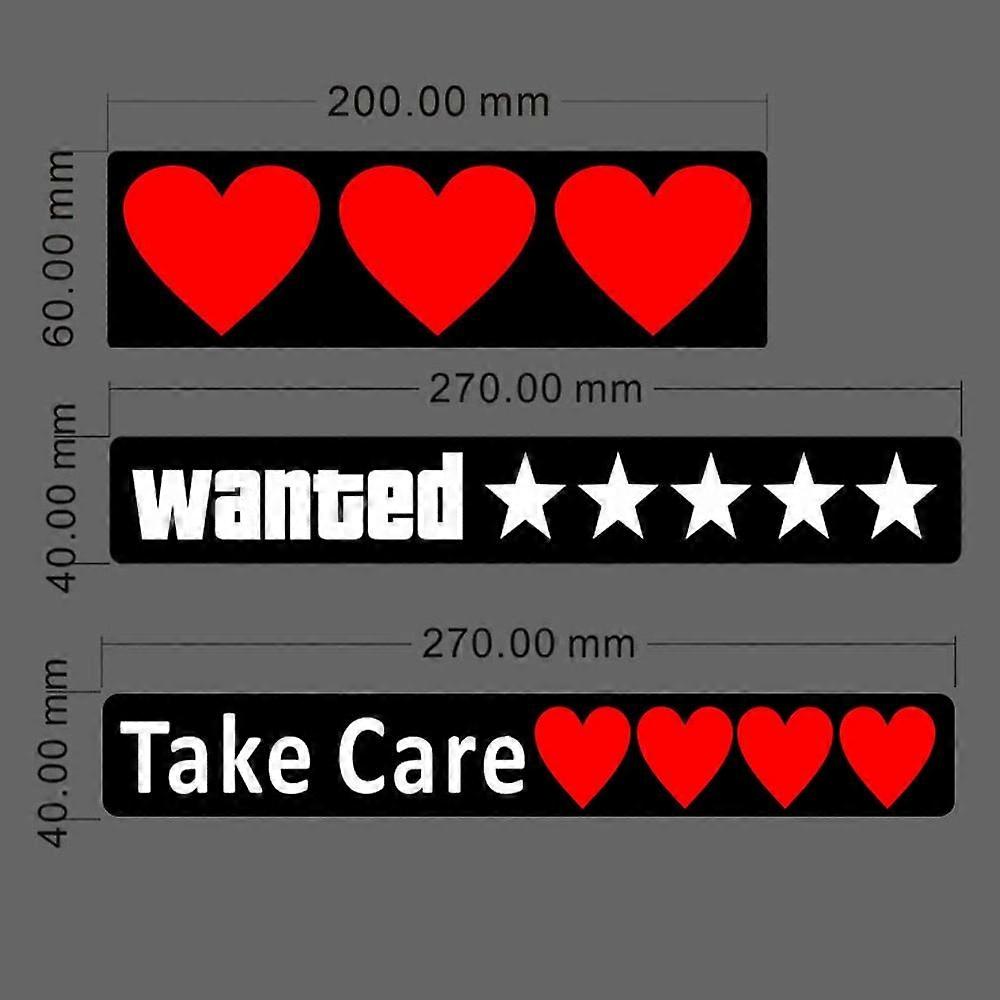 Fashion Windshield Electric LED Wanted Car Window Sticker Auto/Moto ...