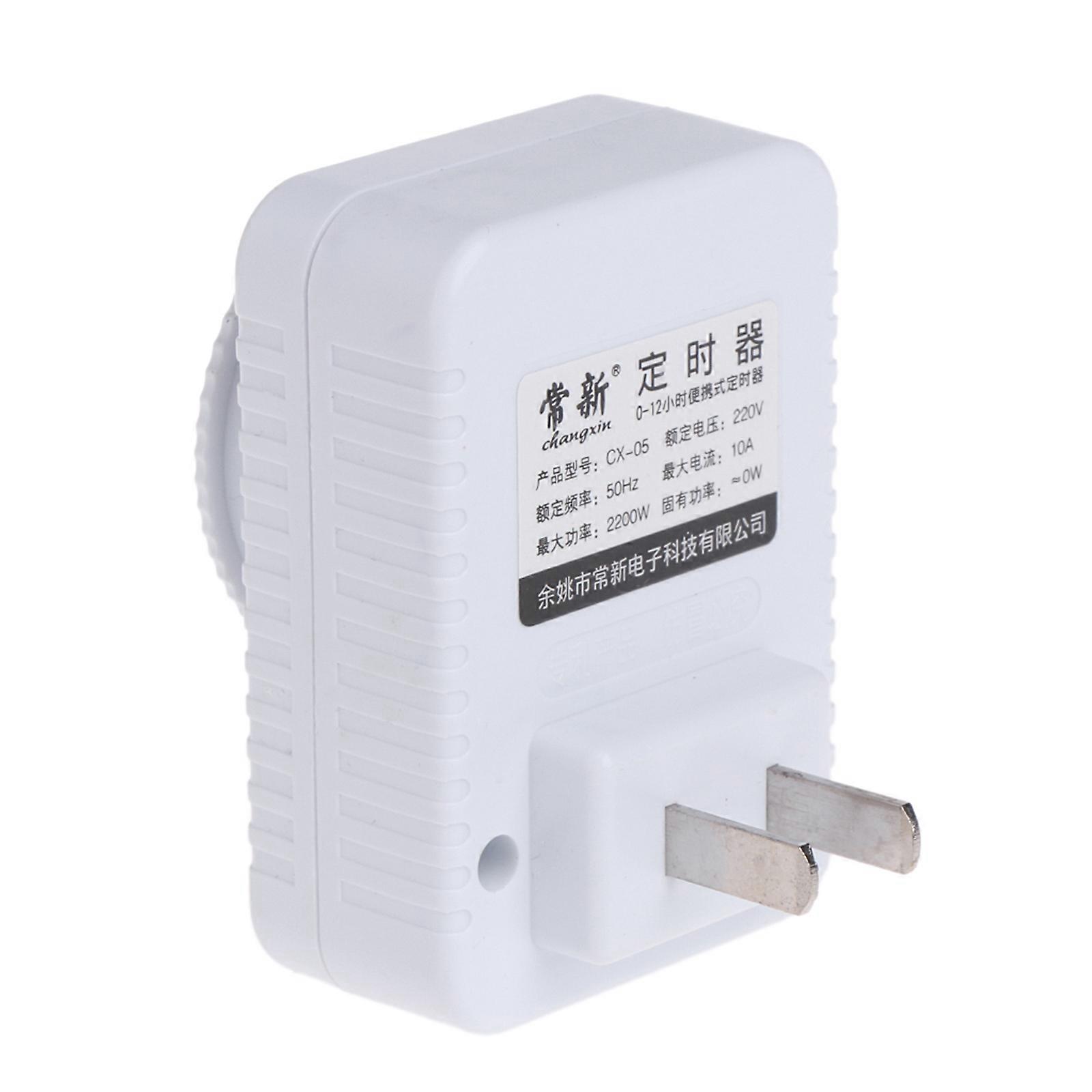 12 Hours Plastic Timer Socket Mechanical Program Timer Switch Socket ...