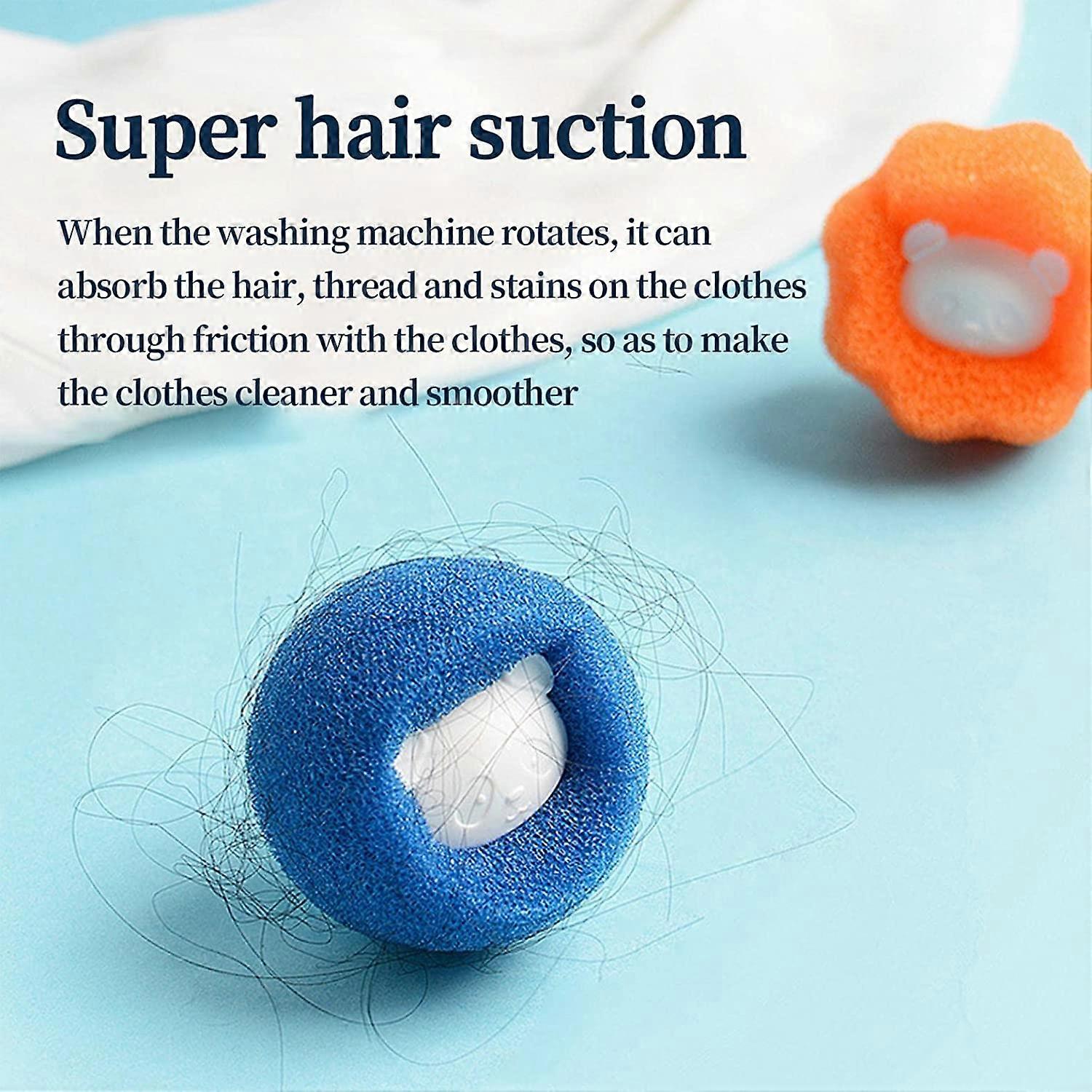 6PCS Clothes Anti-Winding Adsorption Hair Removal Cleaning Ball ...