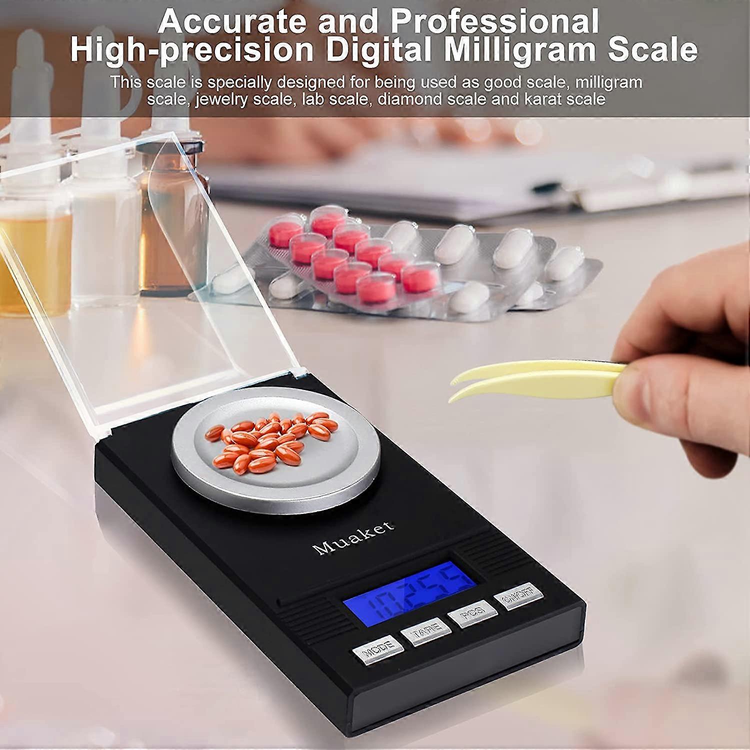 Precision Milligram Scale 50g x 0.001g,with LED Display Scale,with ...