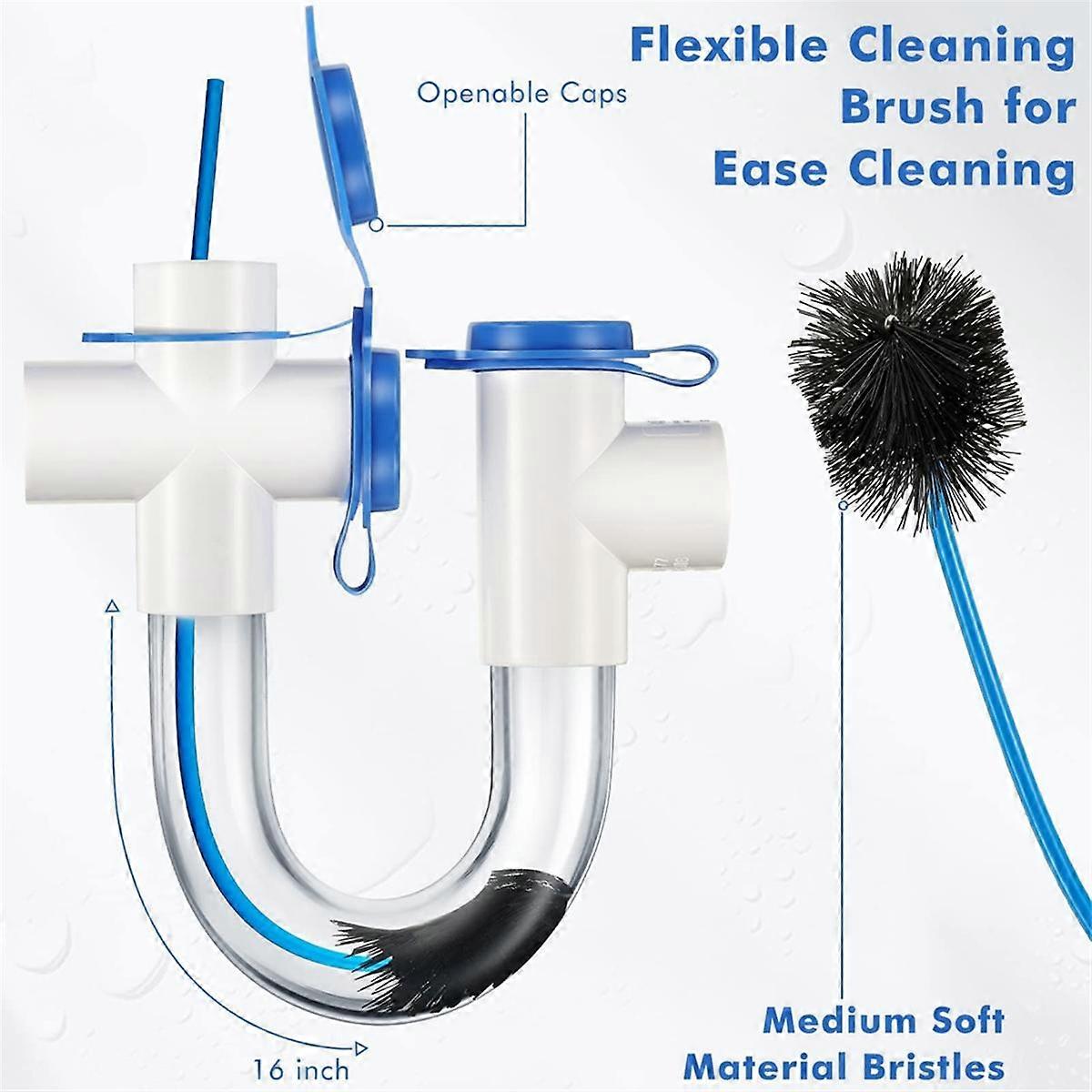 3/4 Inch Condensate Collector, PVC U-Shaped Collector for HVAC Air ...