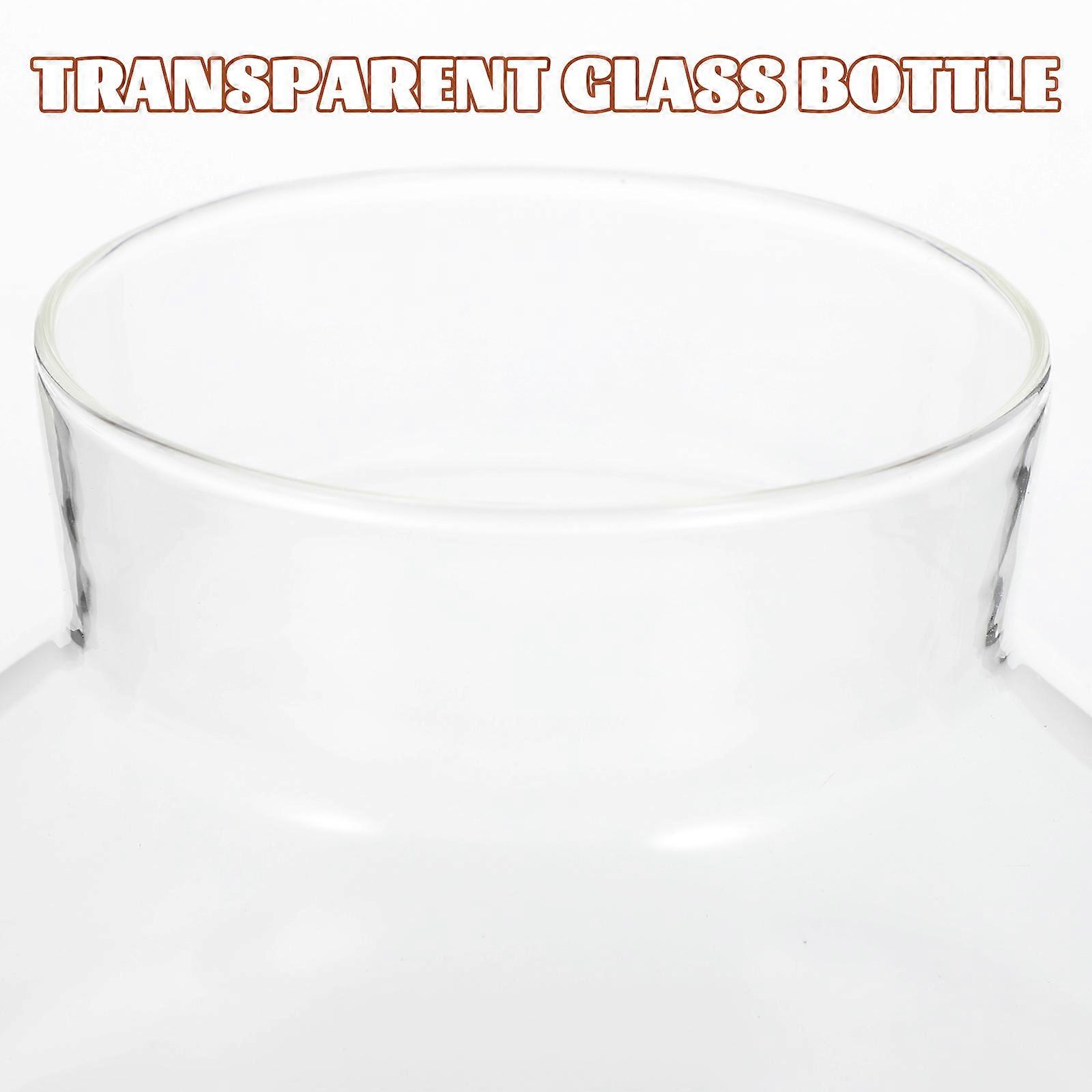 Round Glass Vase Glass Floral Vase Glass Plant Container Flower Vase ...