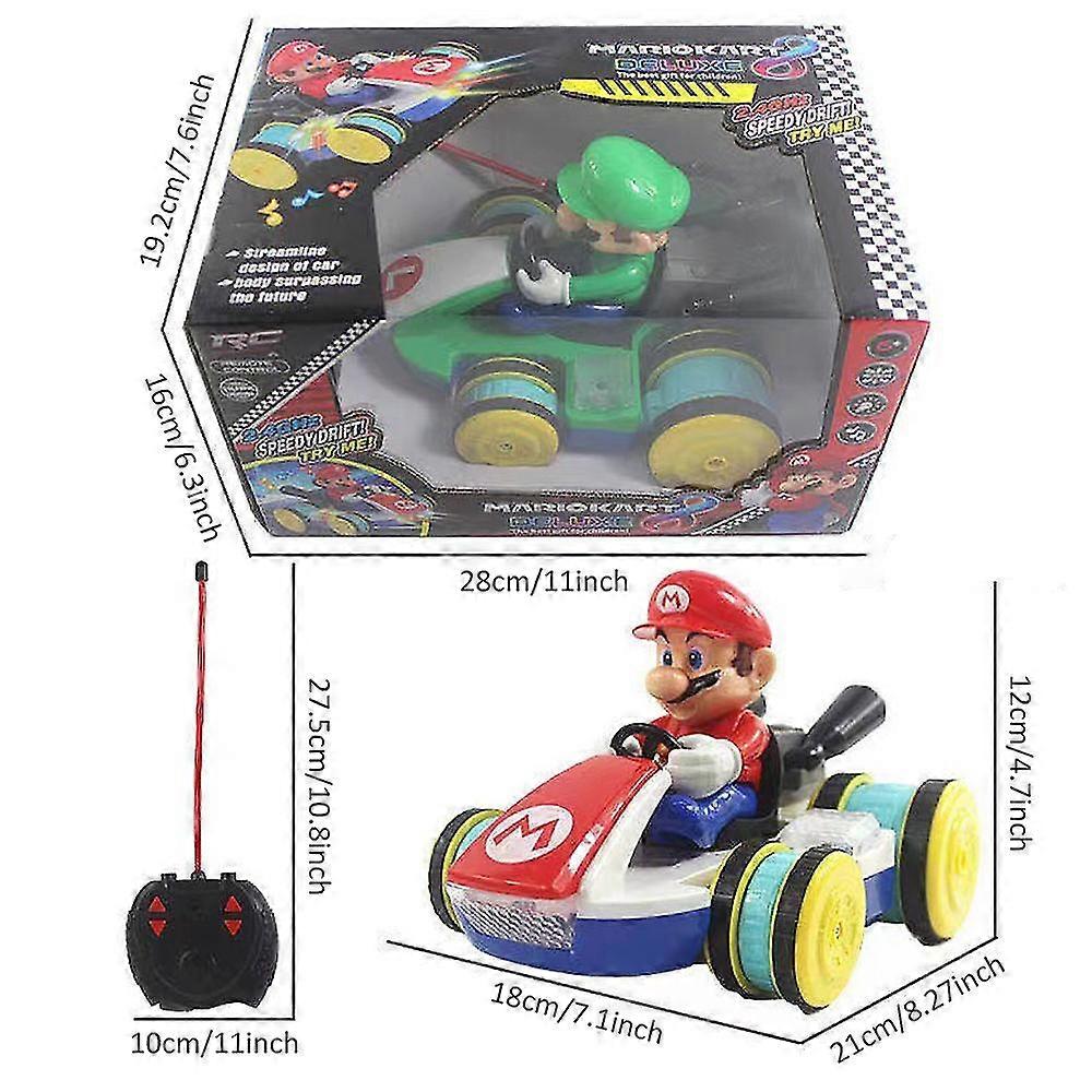 Super Mario Bros Remote Control Electric Kart Car Toy For Kids, Mario ...