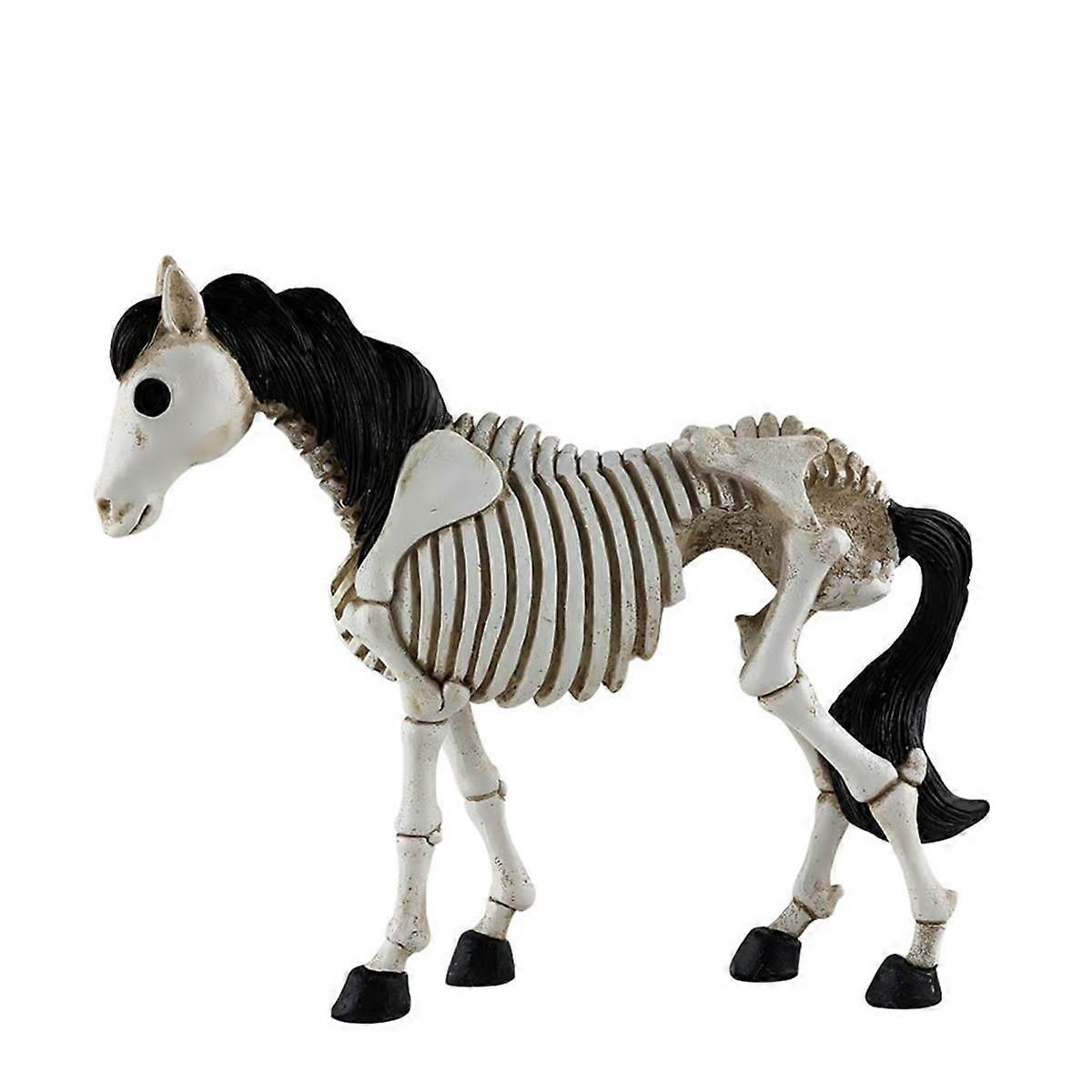 Skeleton Horse Statue Creepy Halloween Skeleton Animals Halloween ...