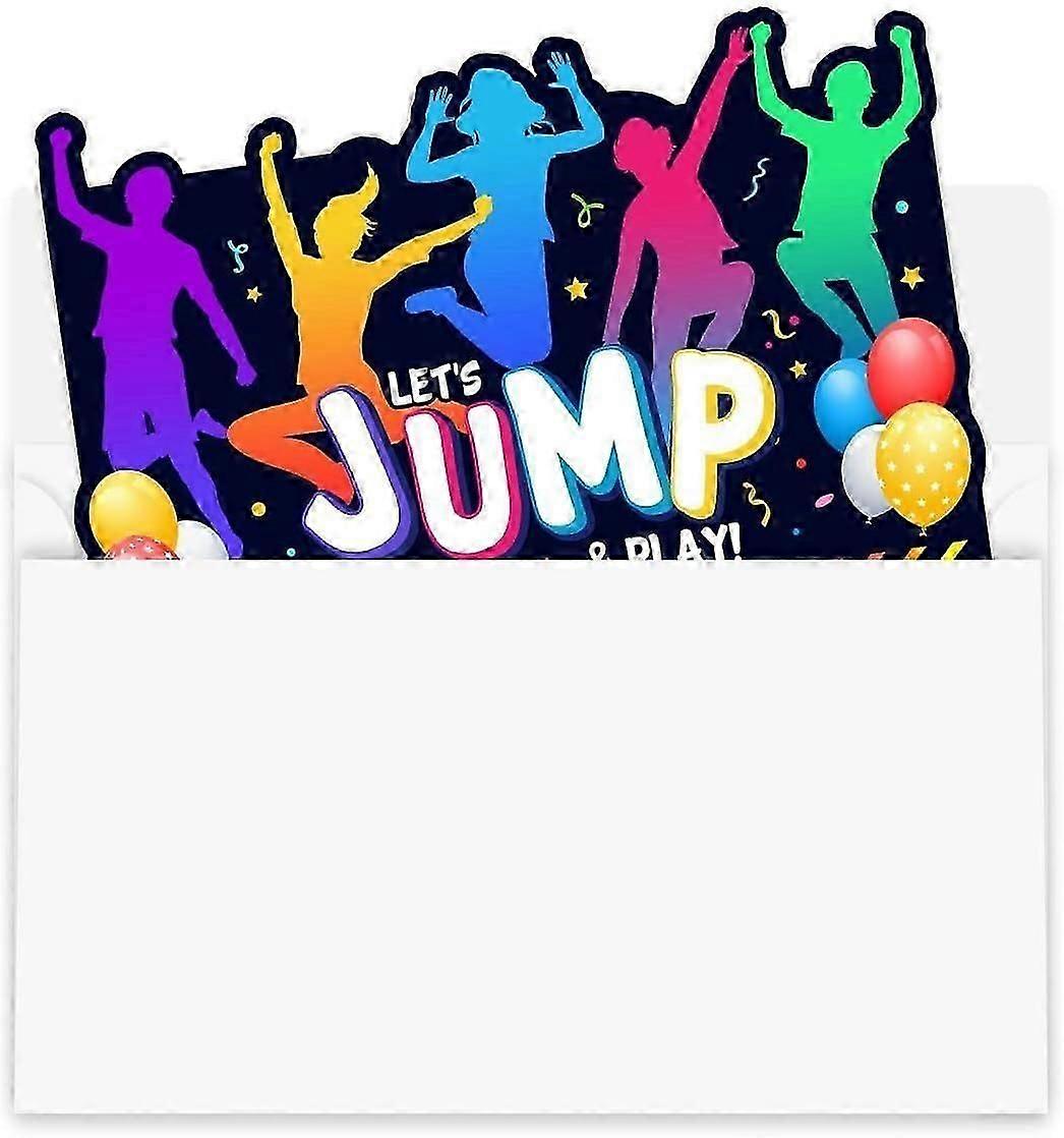 Jumping Theme Birthday Party Invitations,Trampoline Jump Birthday ...