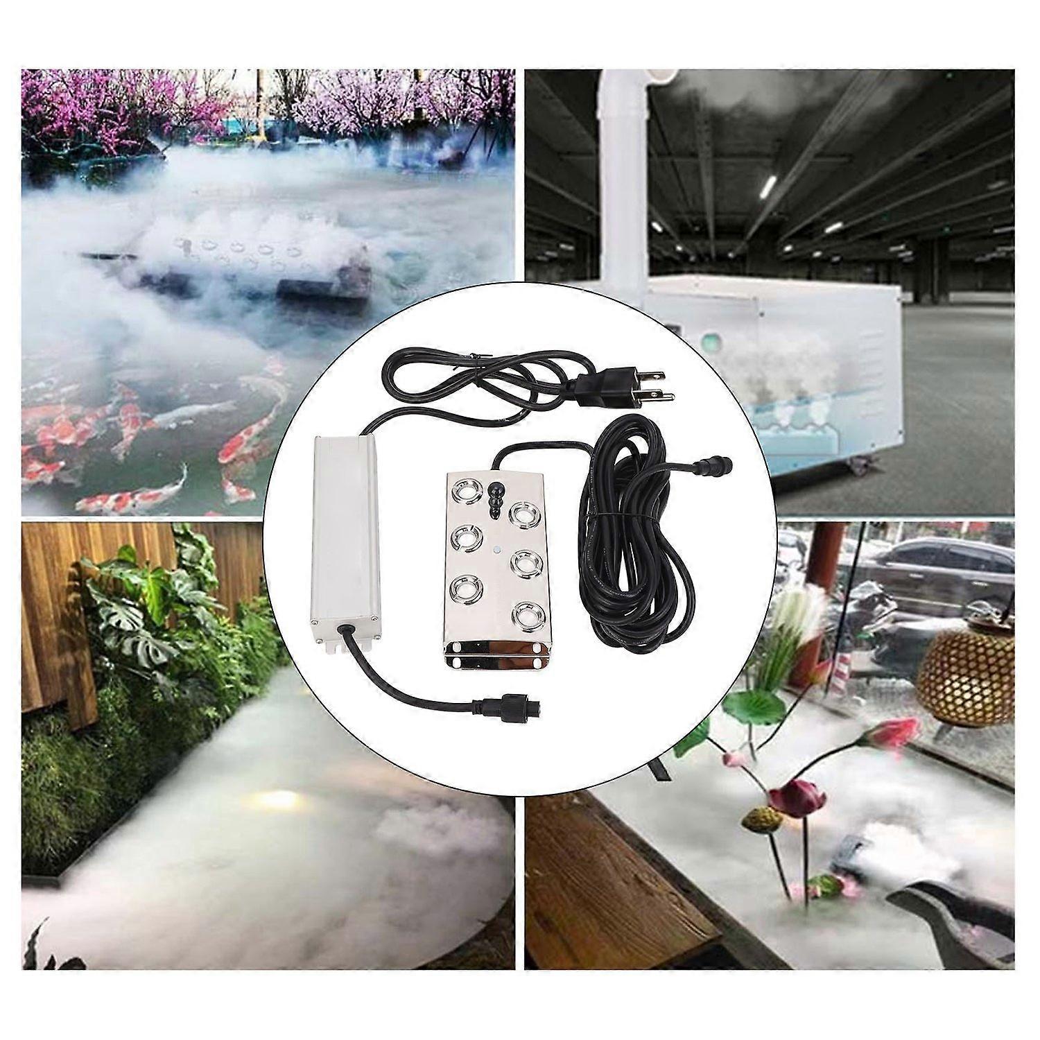 6 Head Ultrasonic Mist Maker 5L/H 304 Stainless Steel Ultrasonic Fogger ...