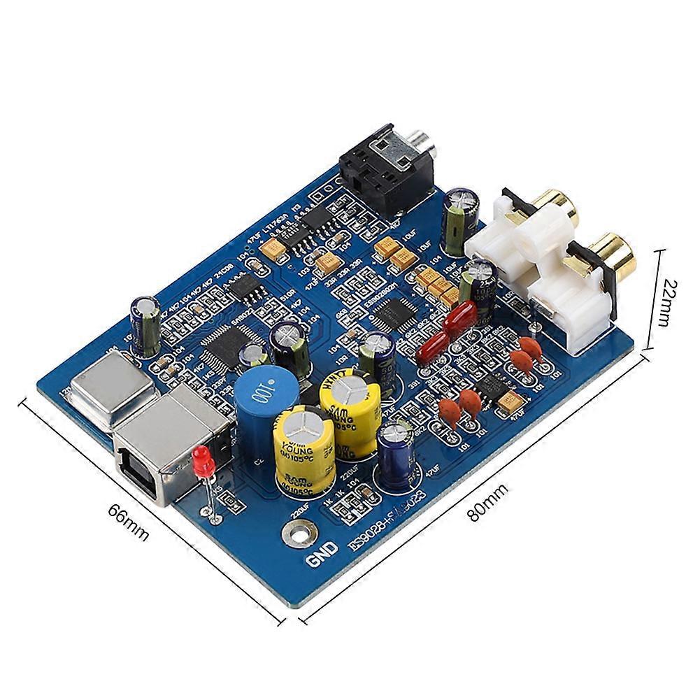 MIni USB Decoder Board ES9028K2M+SA9023 Fever Audio DAC Sound Card ...