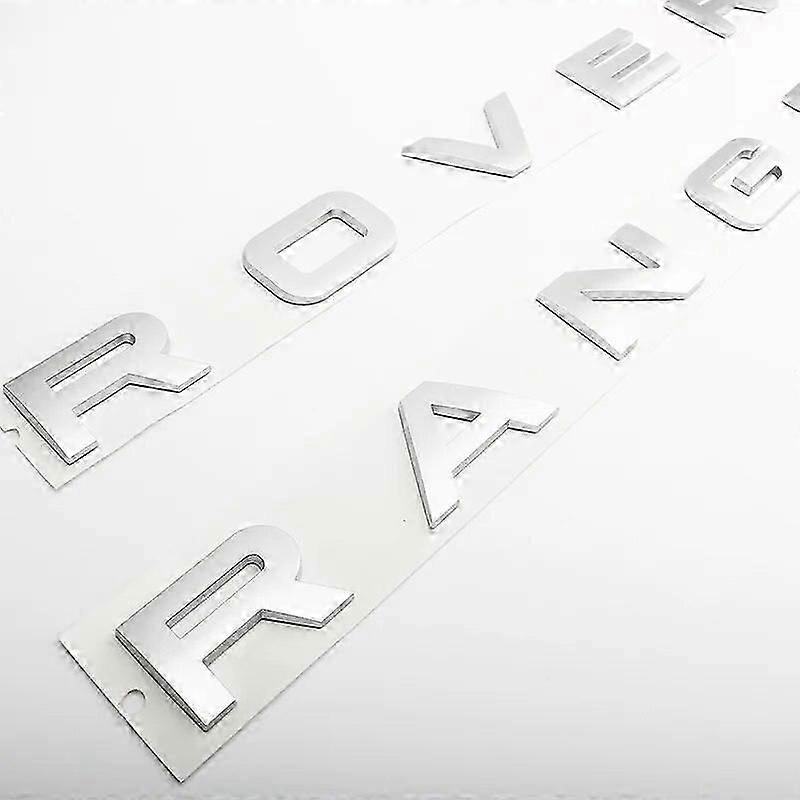 3d ABS Range Rover Logo Letters Car Front Hood Trunk Emblem Badge ...