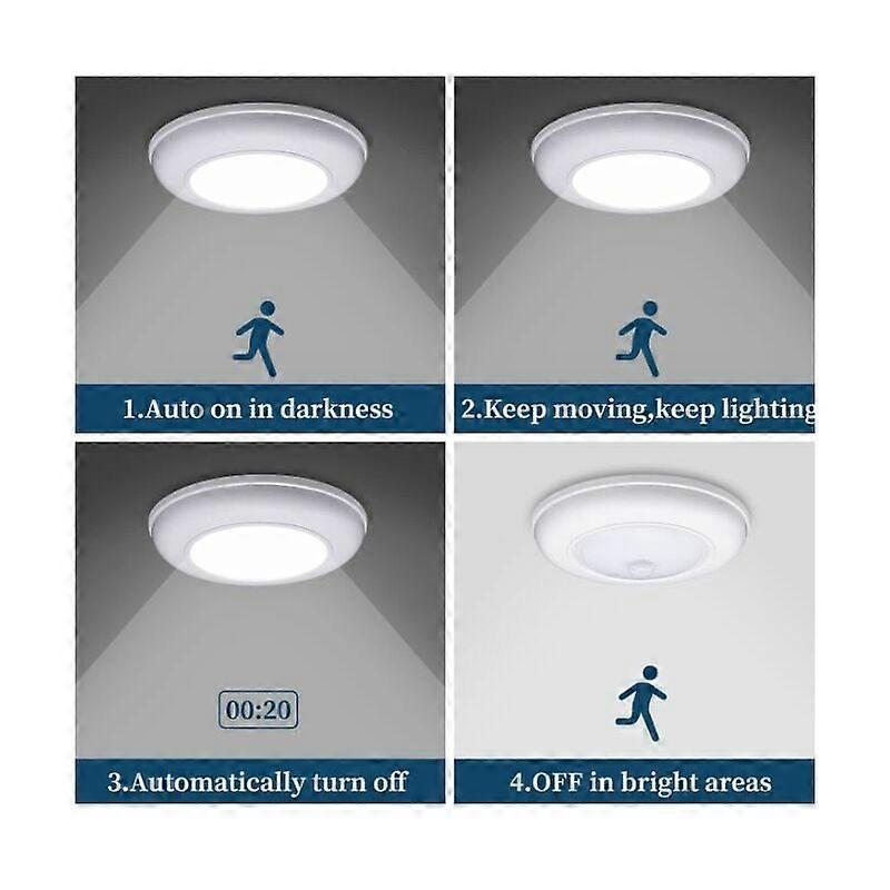 LED wall light, wireless ceiling light, battery operated, without ...