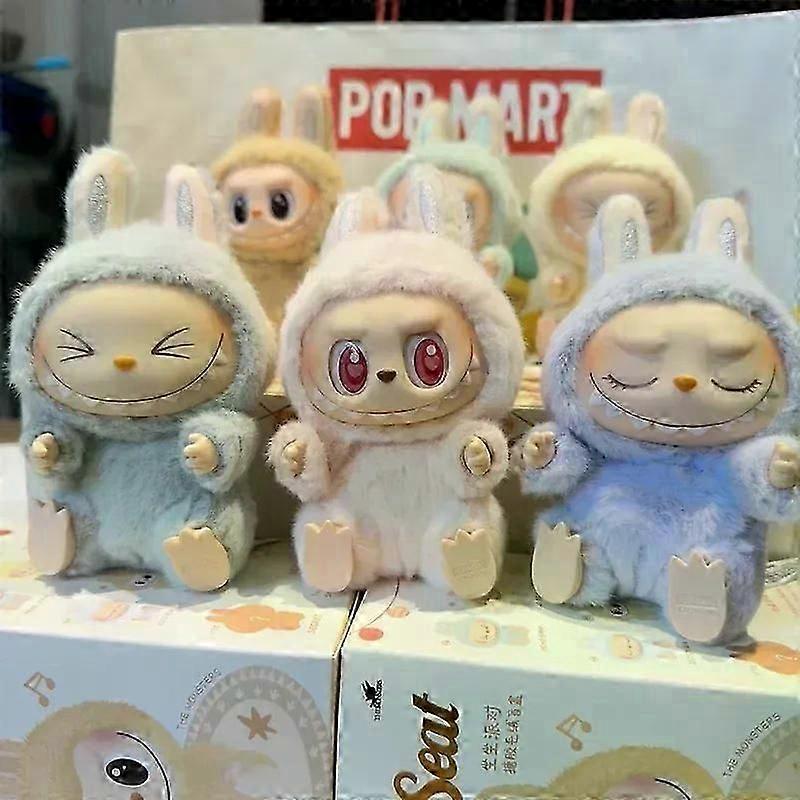 POPMART Bubble Mart Labubu Labubu Heartbeat Macaron Vinyl Face Sitting ...