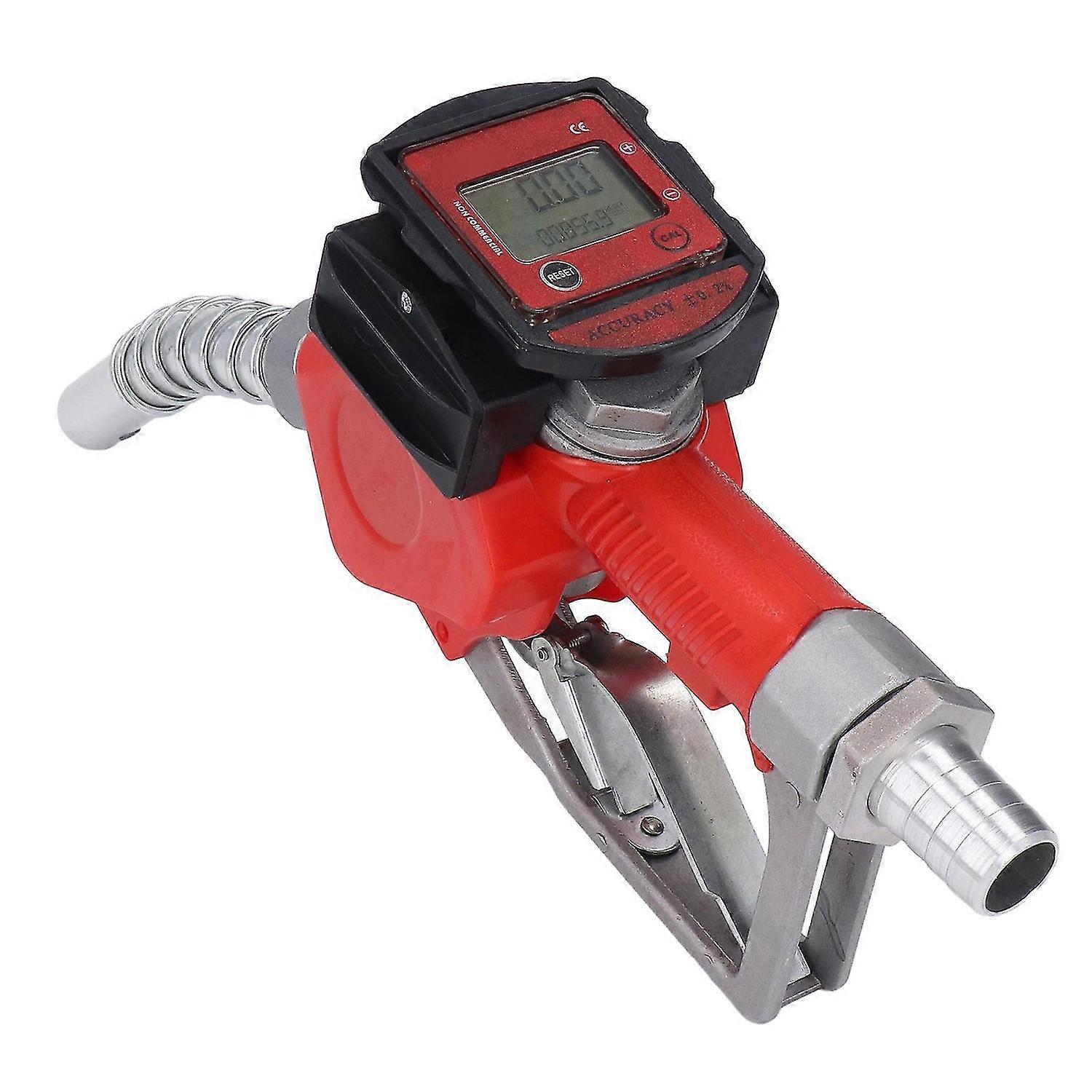 1in BSP Automatic Fueling Nozzle Aluminum Alloy Digital Flow Meter ...