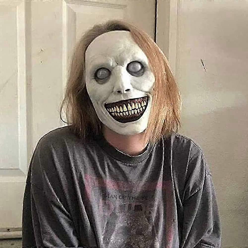 CreepyParty Halloween Masks, Scary Halloween Masks, Smiling Demon Mask ...