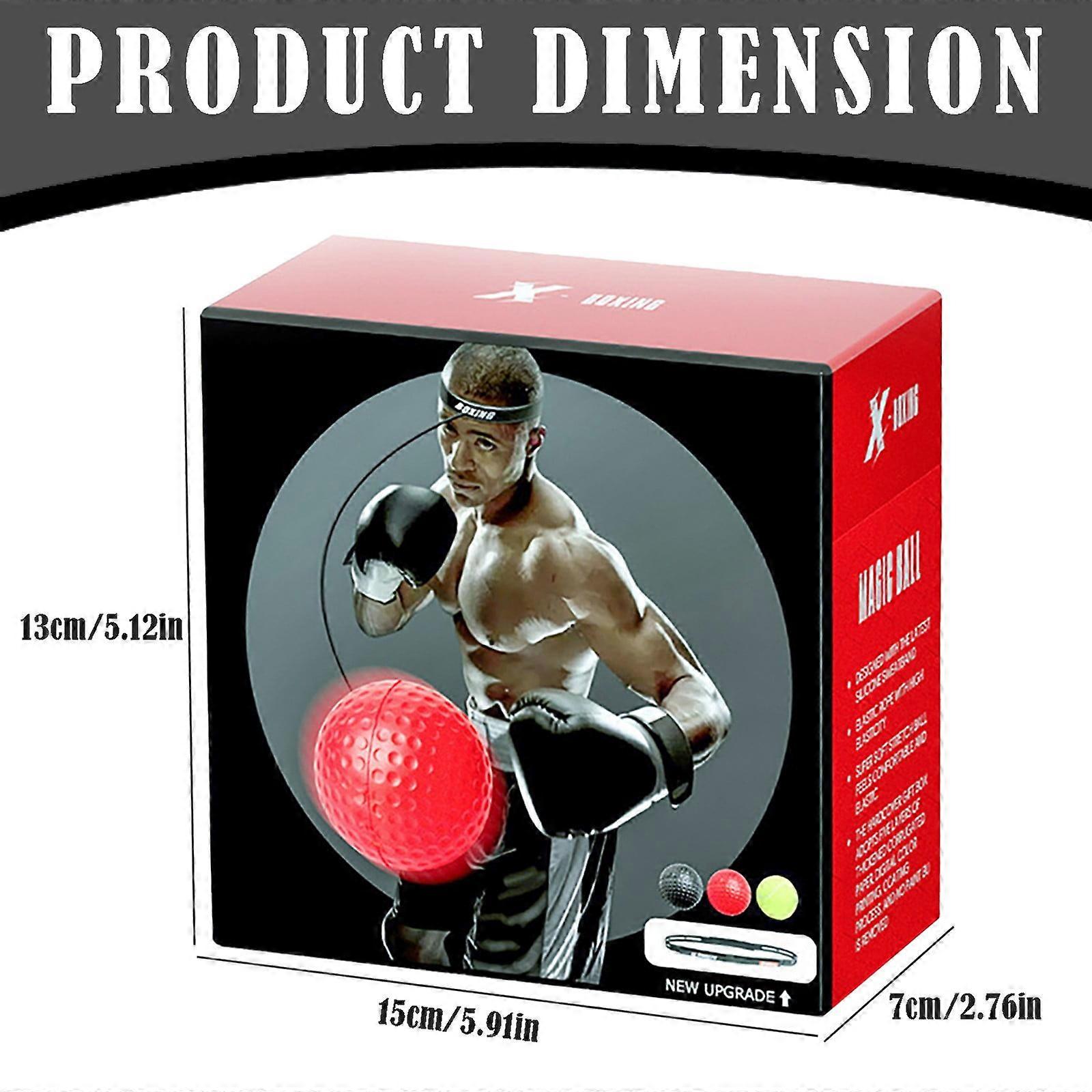 Boxbollen Game Boxing Reflex Ball Headband Set, Compatible with Adult ...