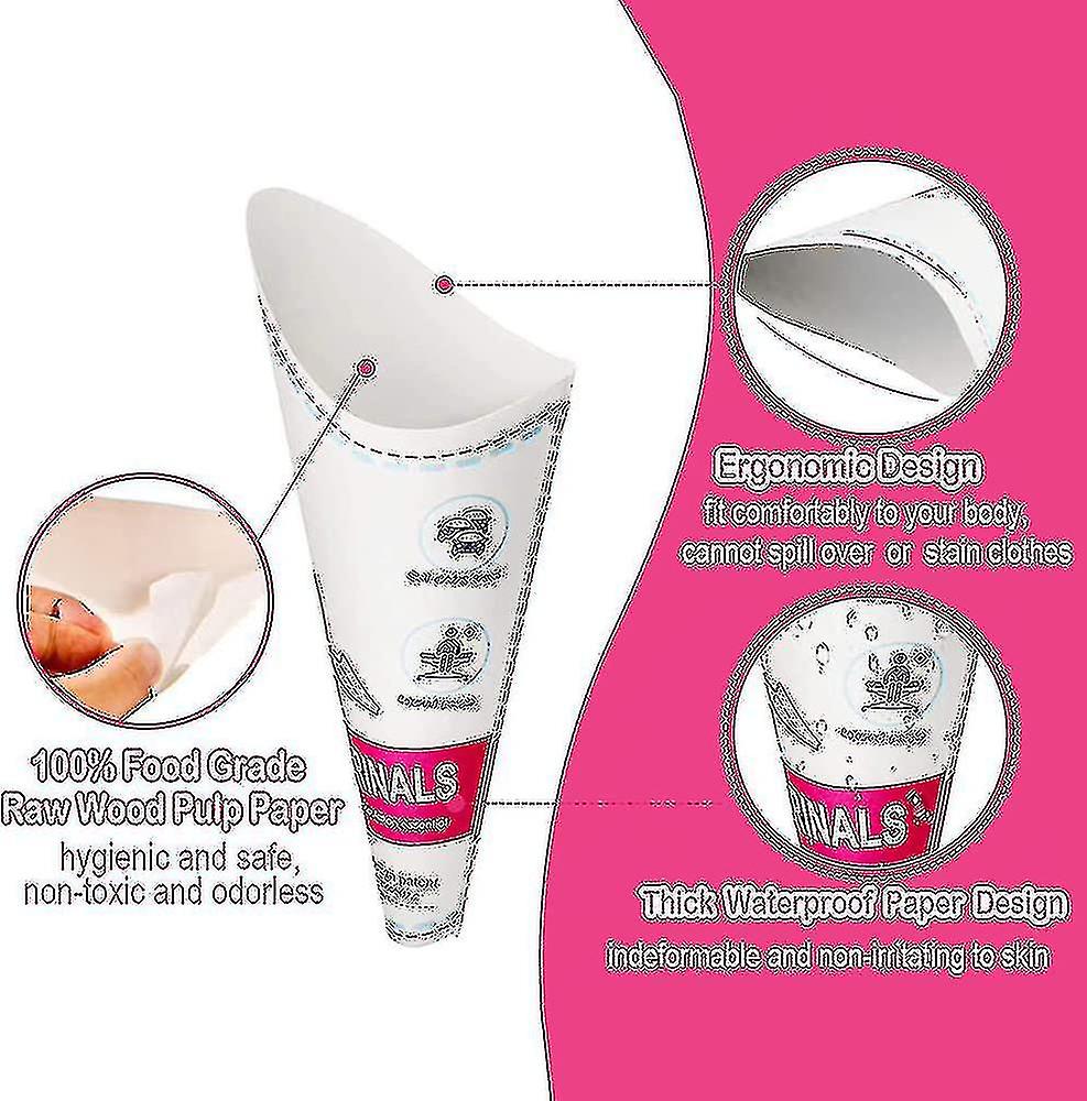 50 Pcs Disposable Female Urination Device, Pee Funnel For Women ...