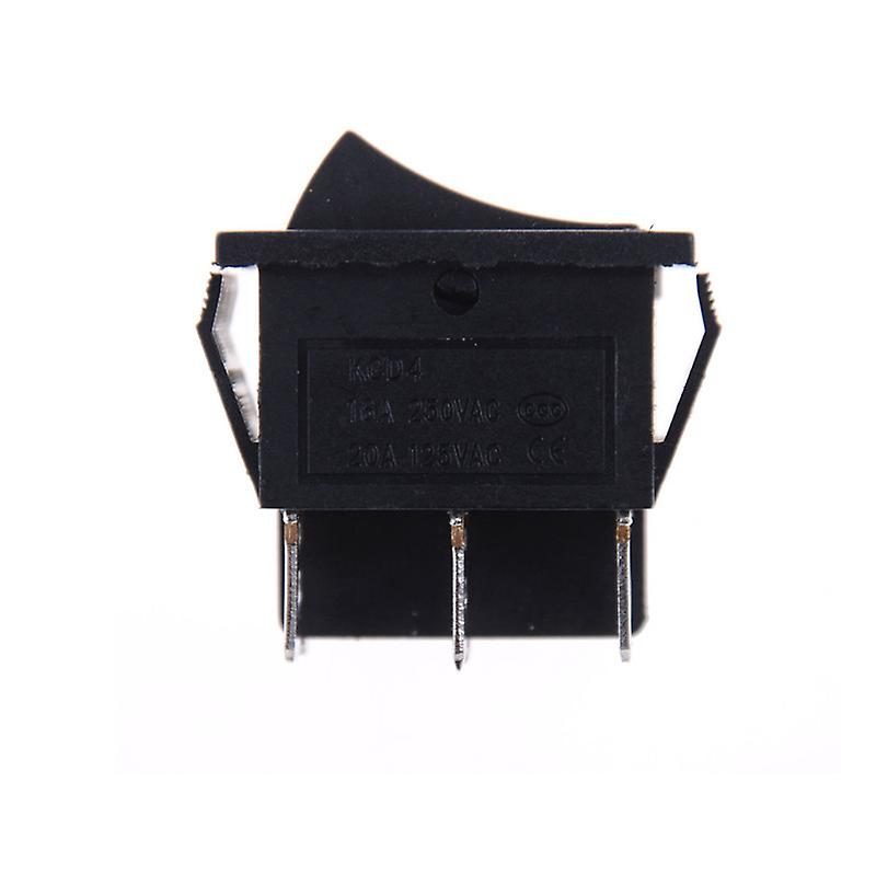 1PCS KCD4 Rocker Switch Black DPDT ON/OFF/ON 6 PIN 16A/250VAC 20A ...