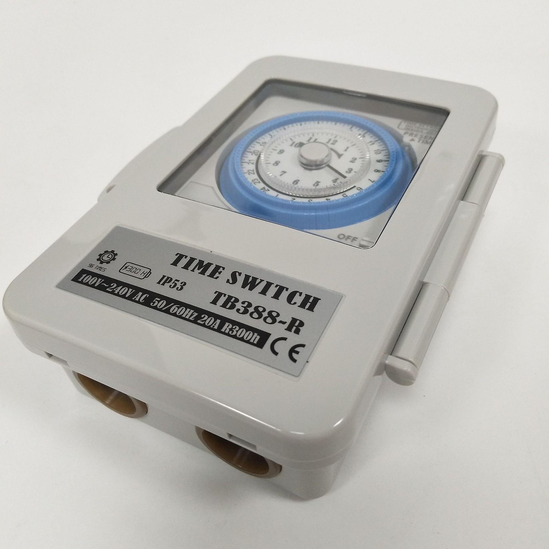 Mechanical 24 Hours Timer Switch IP53 Rating Programmable Electrical ...