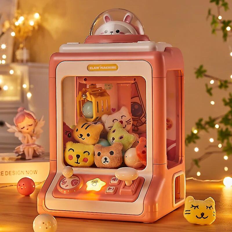 Claw Machine Toys With Lights Sounds Mini Candy Grabber Machine With ...