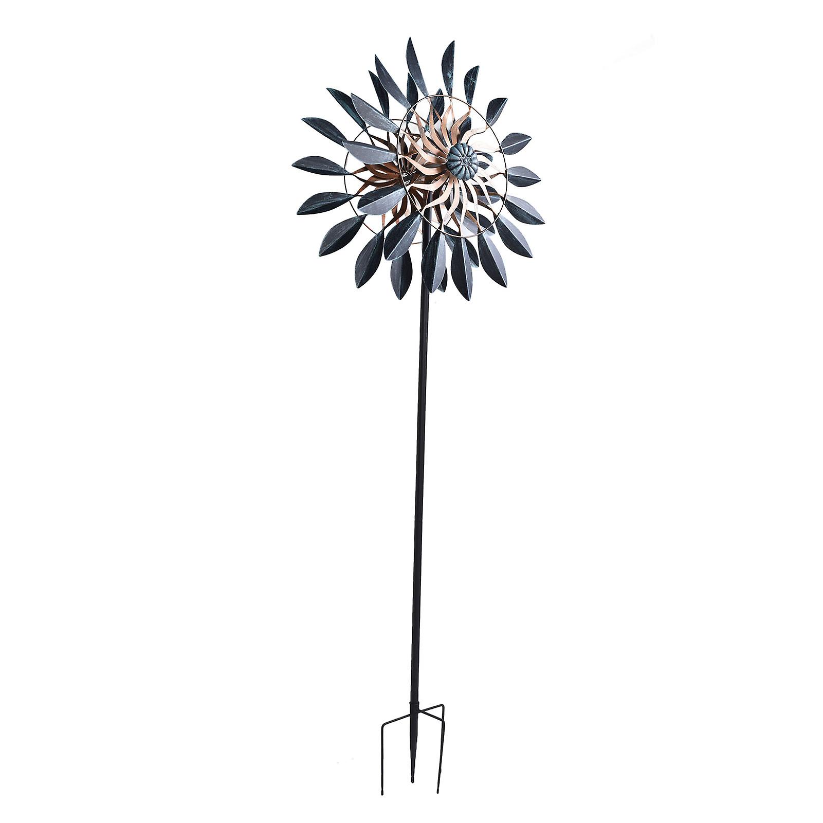 360¡ã Rotation Metal Windmill Spinner with Ground Stake for Outdoor ...