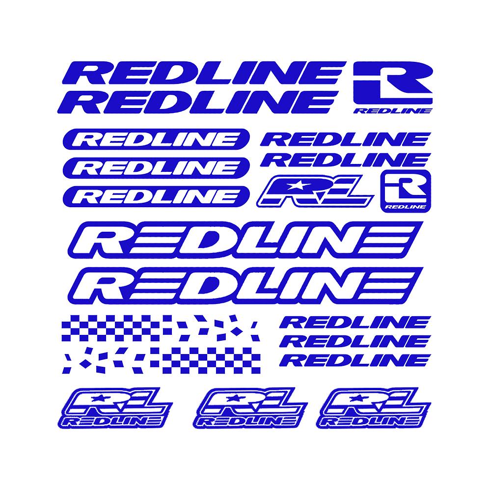 For REDLINE Stickers Decals Bicycles Bikes Cycles Frames Forks Mountain ...