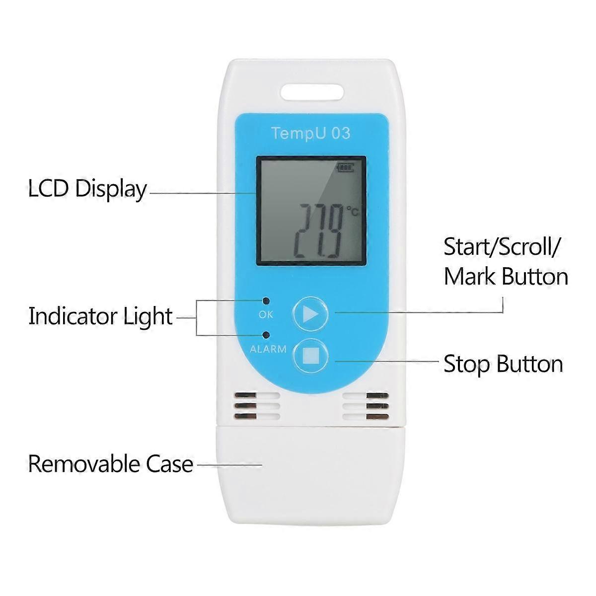 TempU 03 USB Temperature Humidity Data Logger Reusable RH TEMP ...