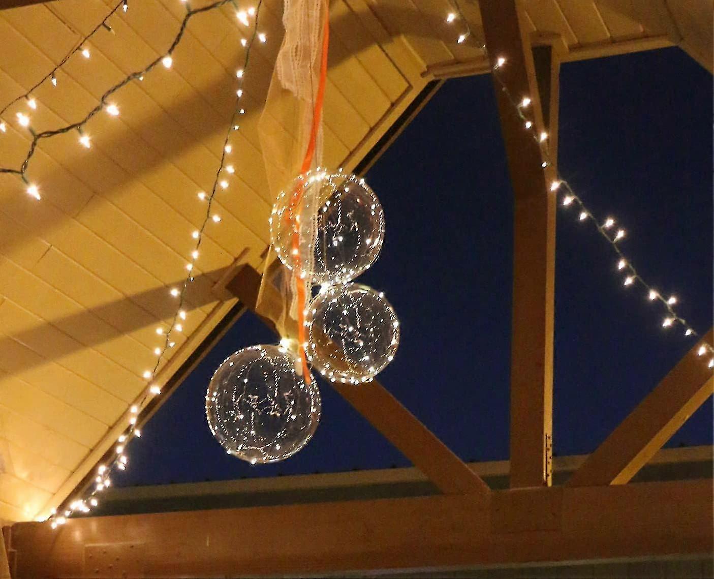 10 Pack Led Balloons Light Up Balloons, 20 Inches Clear Bobo Balloons ...